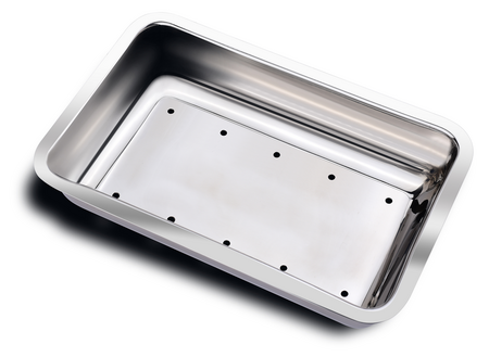 Perforated Instrument Tray, 10 in x 6 in x 2.5 in
