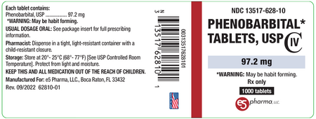 Phenobarbital Tablets, USP, 97.2mg, C4