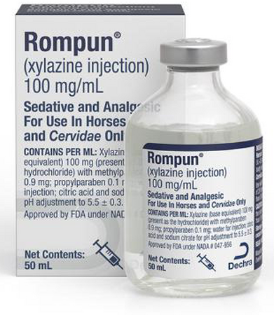 Rompun (Xylazine Injection), 100mg/mL