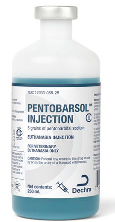 Pentobarsol Euthanasia Injection (Pentobarbital Sodium), CII