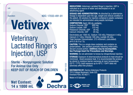 Vetivex Veterinary Lactated Ringer's Solution, USP, Contracted