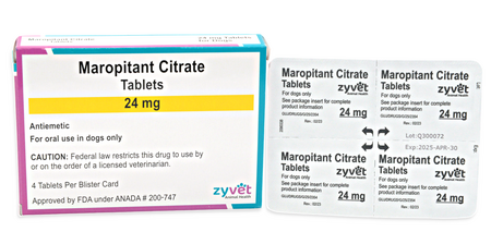 Maropitant Citrate Tablets for Dogs, 24mg