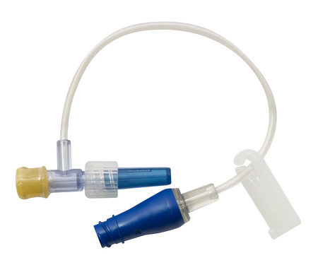 Omniset 7in Smallbore Extension with Clave T-Conn Luer Lock