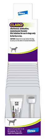 Claro Otic Solution (Florfenicol/Terbinafine/Mometasone Furoate) for ...