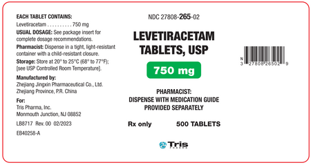 Levetiracetam Tablets, USP, 750mg