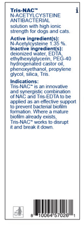 Tris-NAC Solution, N-Acetylcysteine Antibacterial Solution for Dogs and ...