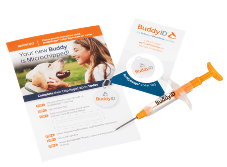 Buddy ID Complete Protection System with ISO Microchip, Buddy Badge ...