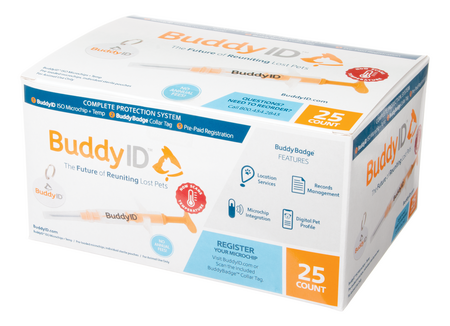 Buddy ID Complete Protection System with ISO Microchip, Buddy Badge ...