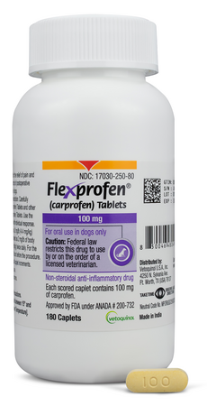 Flexprofen (Carprofen) Tablets for Dogs, 100 mg