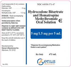 Hydrocodone Bitartrate/Homatropine Methylbromide Oral Syrup, 5mg/1.5mg ...