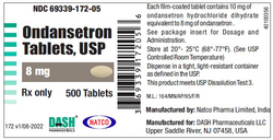 Ondansetron HCl Tablets, USP, 8mg