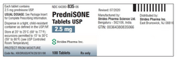 PredniSONE Tablets, USP, 2.5mg
